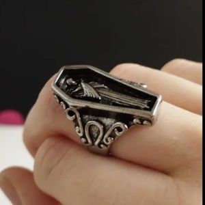 Jewelry | Ring Vampire Coffin Open Casket Grave Goth Emo Vintage Style ...